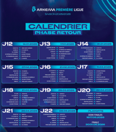 Arkema Première Ligue : le calendrier pour la saison 2025-2026